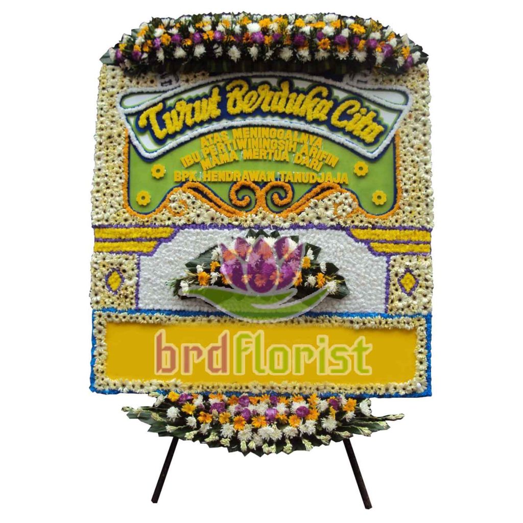 Karangan bunga kematian besar bentuk beda dari biasanya